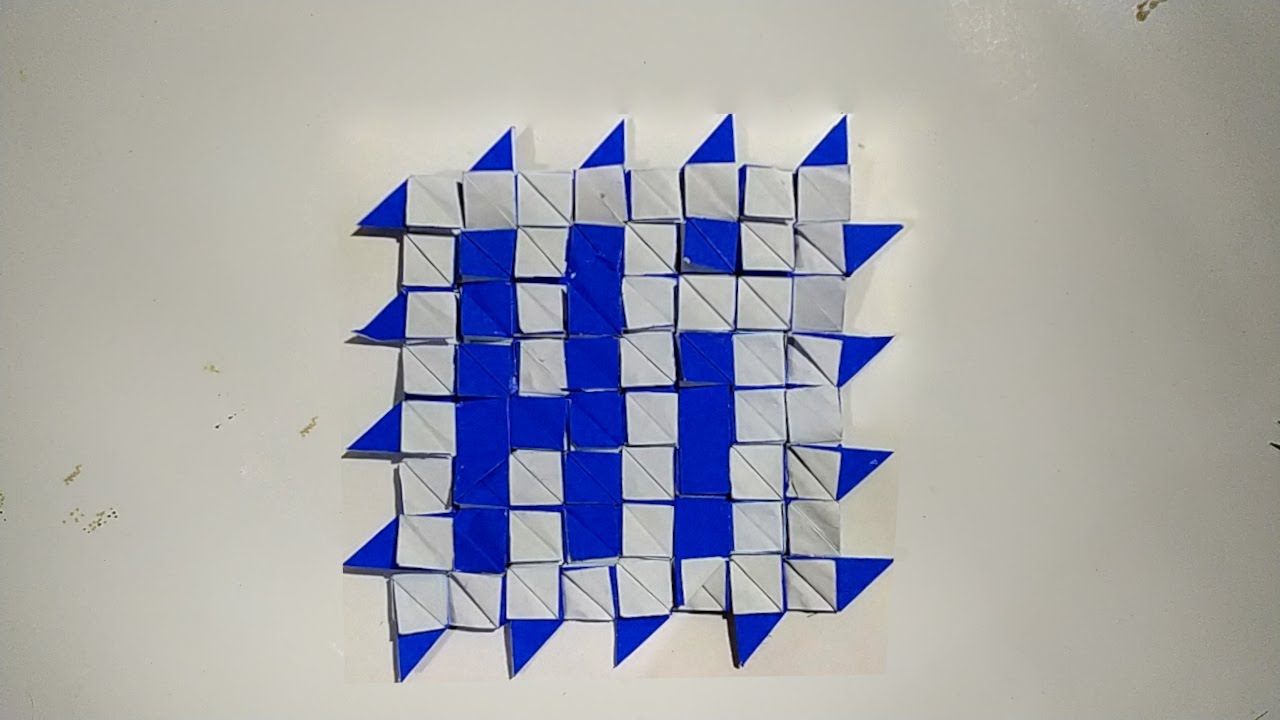 How to Make ORIGAMI PIXELs (Hadi Tahir) - Dot Matrix Display - YouTube