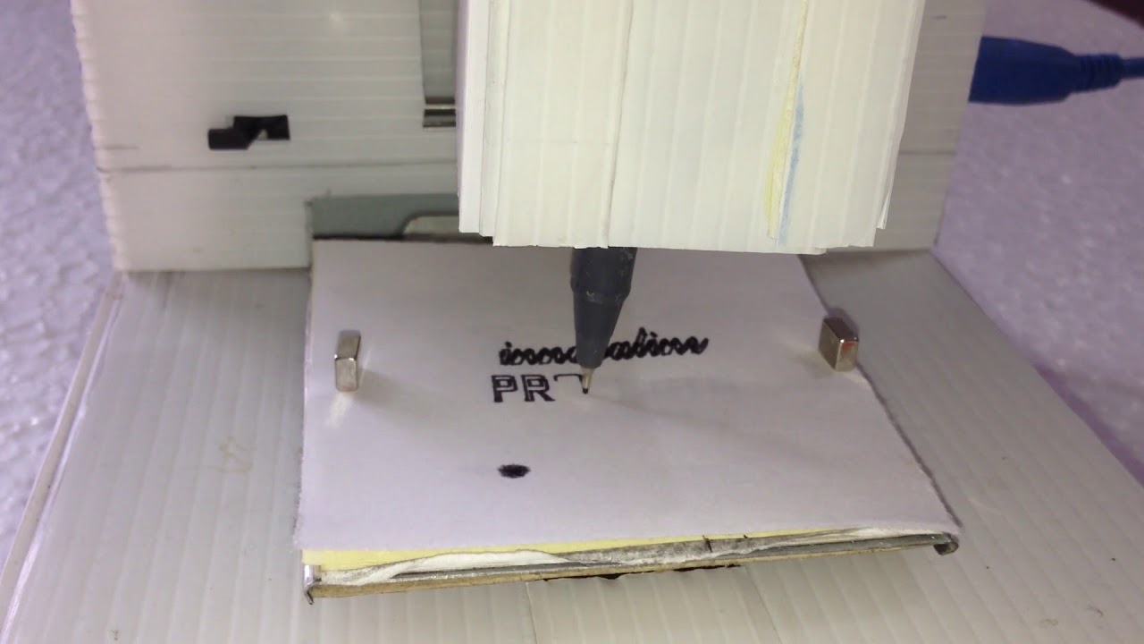 CNC PLOTTING MINI MACHINE| An amazing project for students and research ...