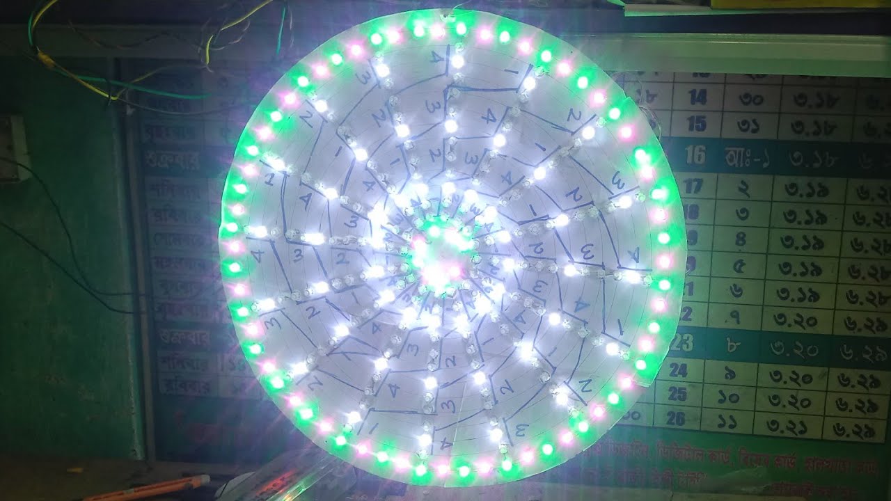 Pixel Led Ganpati Decoration | How to Make a Pixel Led Chakri Board ...