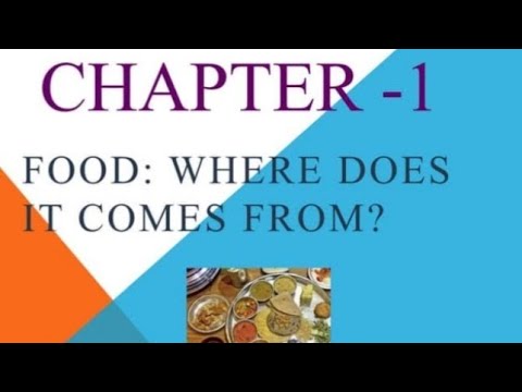 CLASS 6TH Science Chapter 1 : FOOD , WHERE DOES IT COME FROM - YouTube