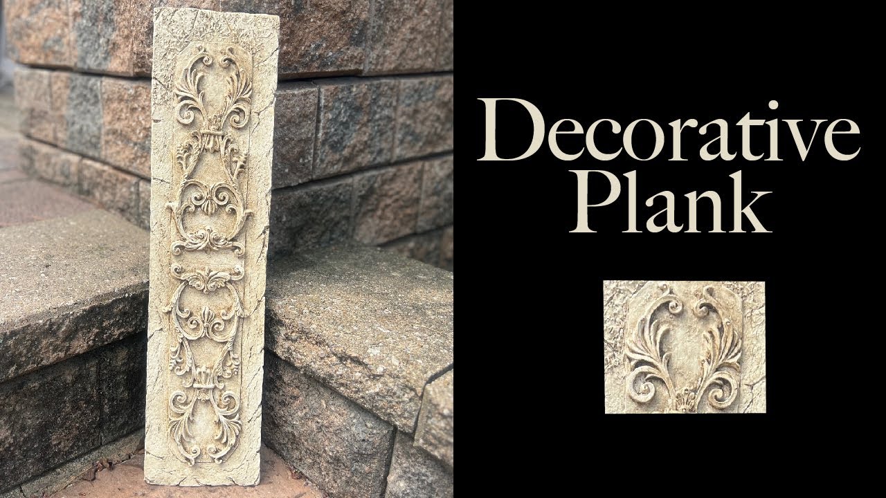 Ornate Plank with Bling | DIY Decorative Plank - YouTube