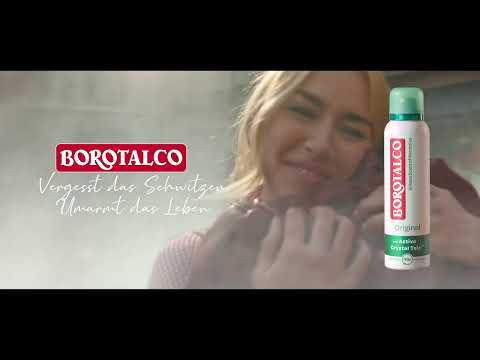 Borotalco Deodorant Original TV Werbung – Vergesst das Schwitzen. Umarmt das Leben. – deutsch