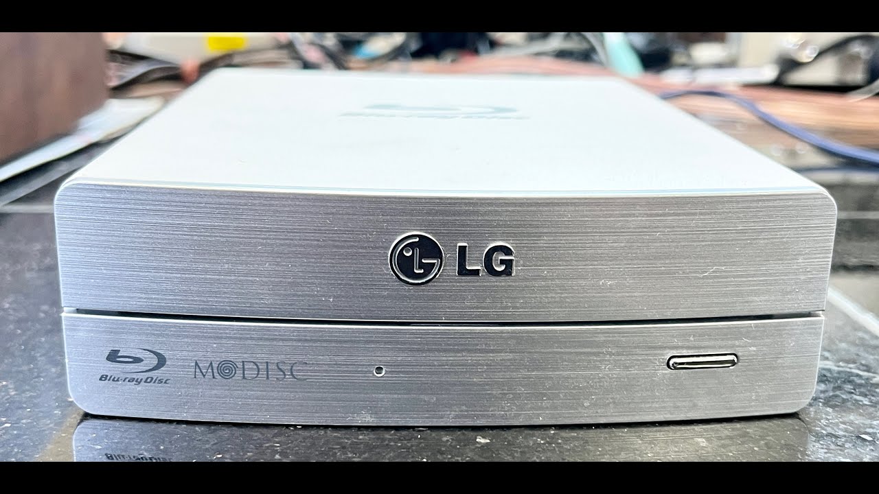 LG Model BE14NU40 External Blu Ray DVD Burner Writer w: Power Cord - YouTube