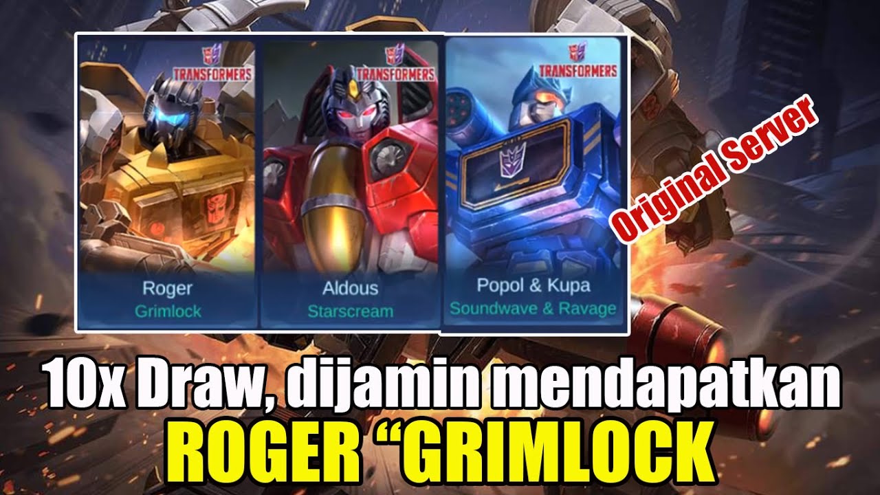 Cara Mendapatkan Skin Transformer Roger Grimlock Part 2 Original Server ...