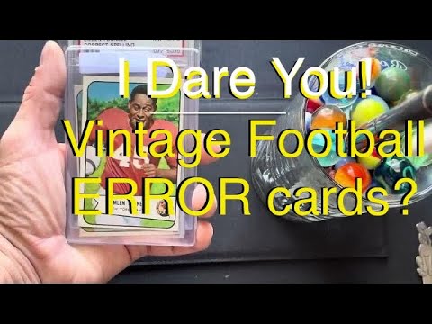Vintage Football Error Cards? Master Set OCD is “ In Play”. - YouTube