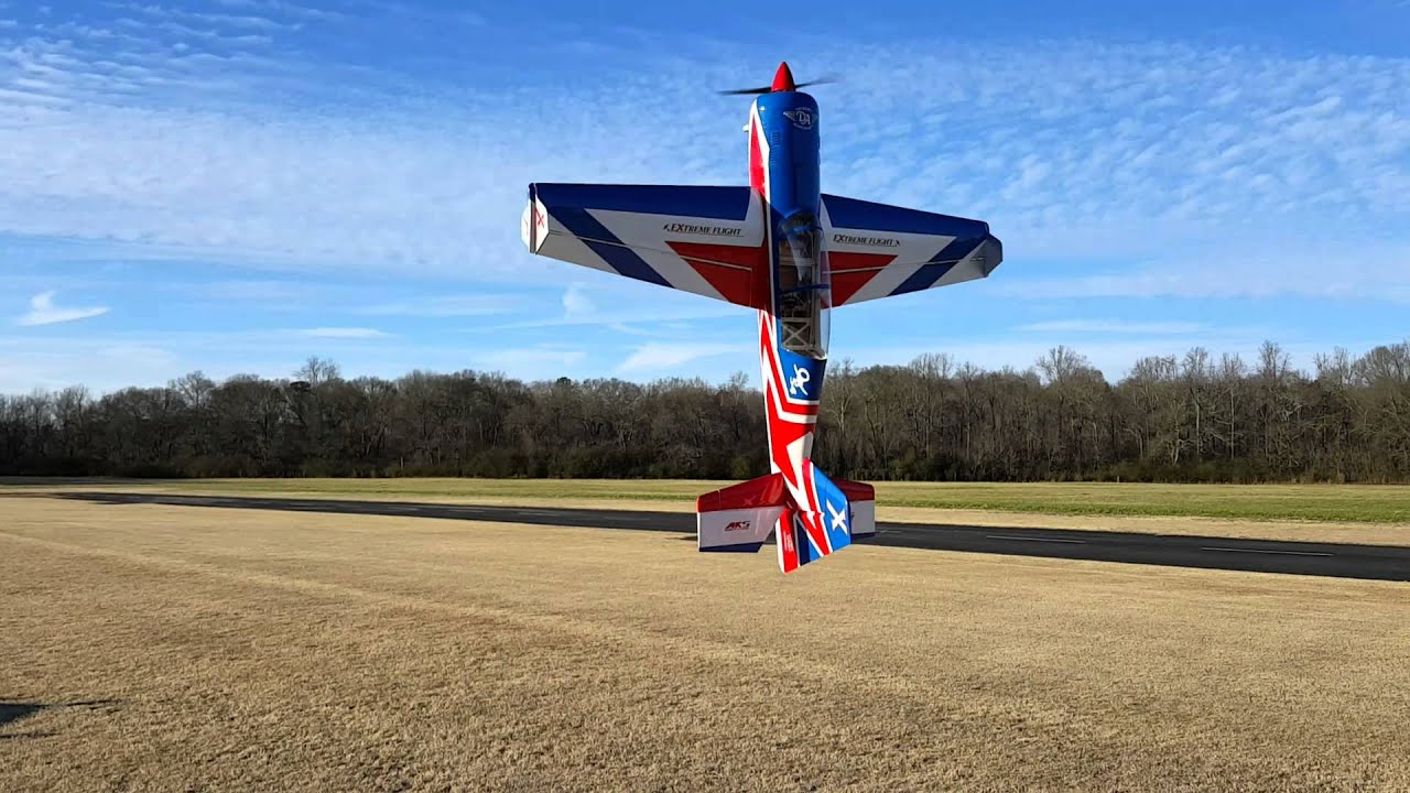 Extreme Flight 110" YAK 54 V2, DLE 120 falcon 29x9 - YouTube