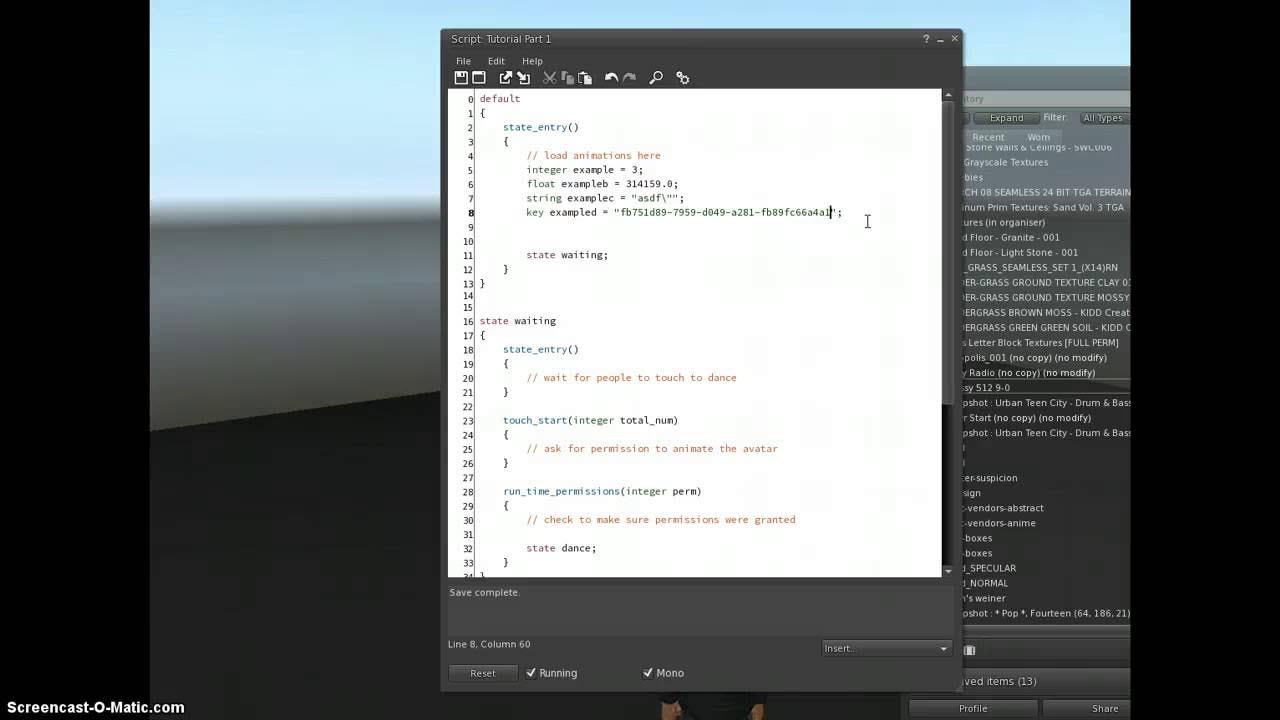 SL Scripting Part 4: Variables - YouTube