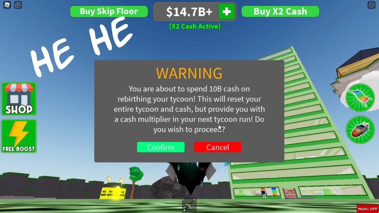 HOW TO REBIRTH WITH HALF OF YOUR TYCOON BUILT! Millionaire Empire ...