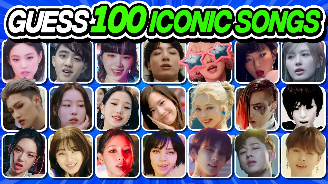 ⭐️GUESS 100 ICONIC KPOP SONGS: RANDOM PARTS | KPOP QUIZ - FUN KPOP ...