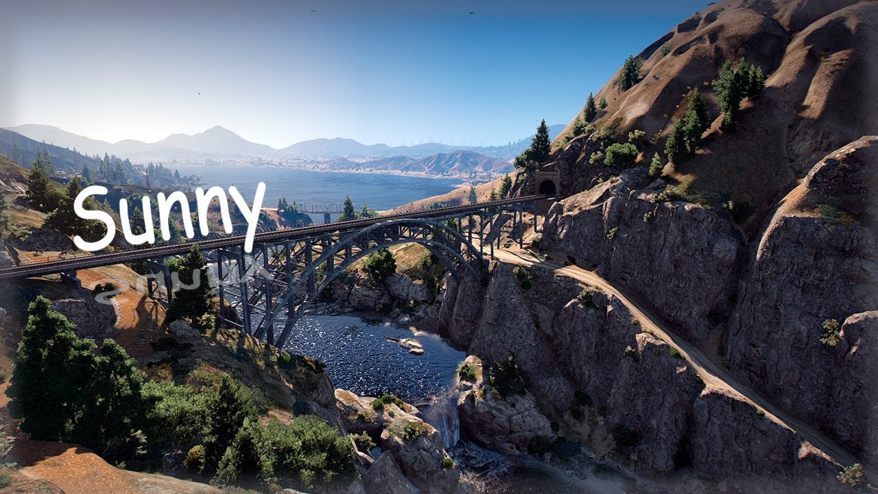 24H | GTA V - Raton Canyon Bridge | Sunny - YouTube