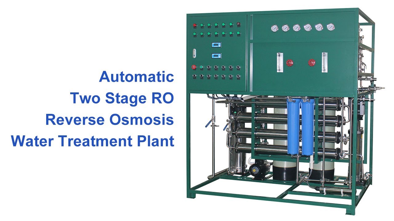 Automatic Two Stage RO Reverse Osmosis Water Treatment Plant - YouTube