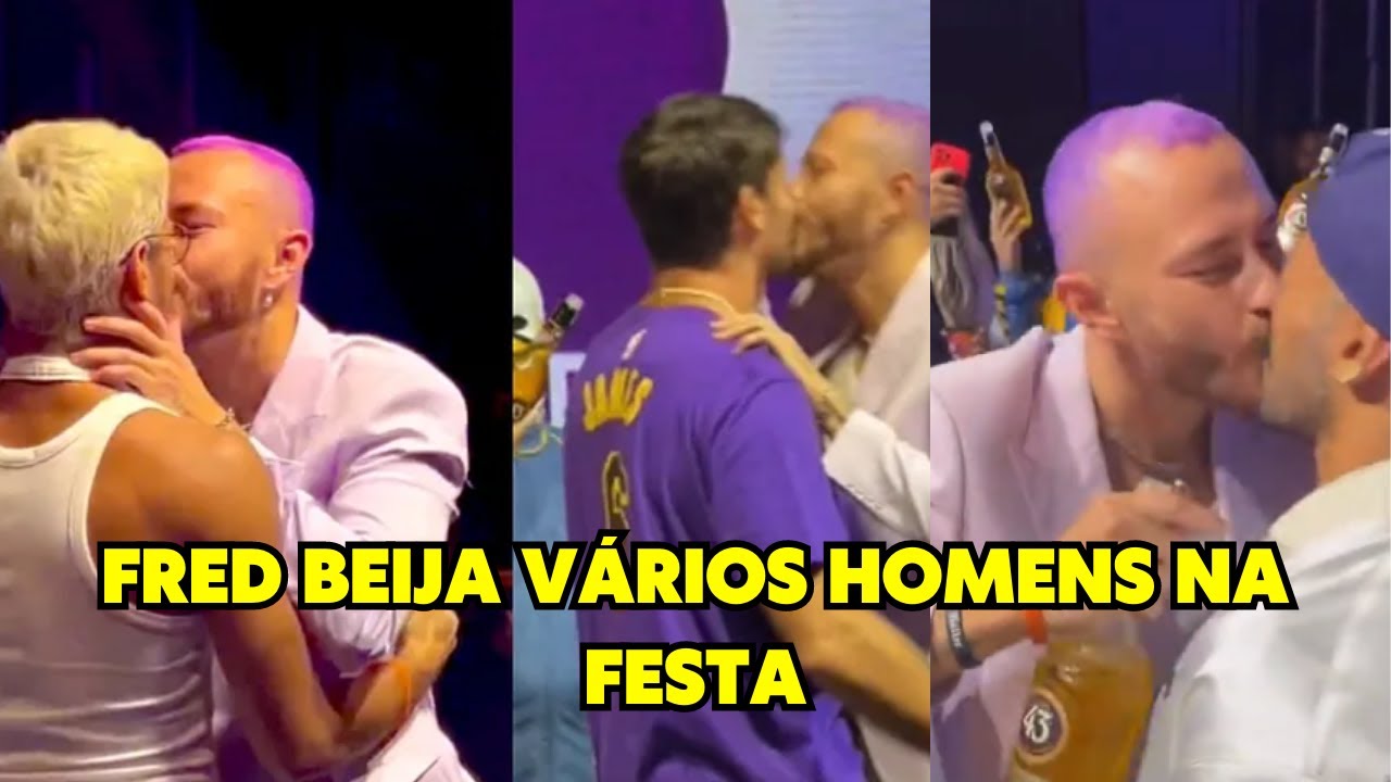 Fred Bruno Mostra Seu Lado Bissexual e Beija Homens Durante sua Festa ...