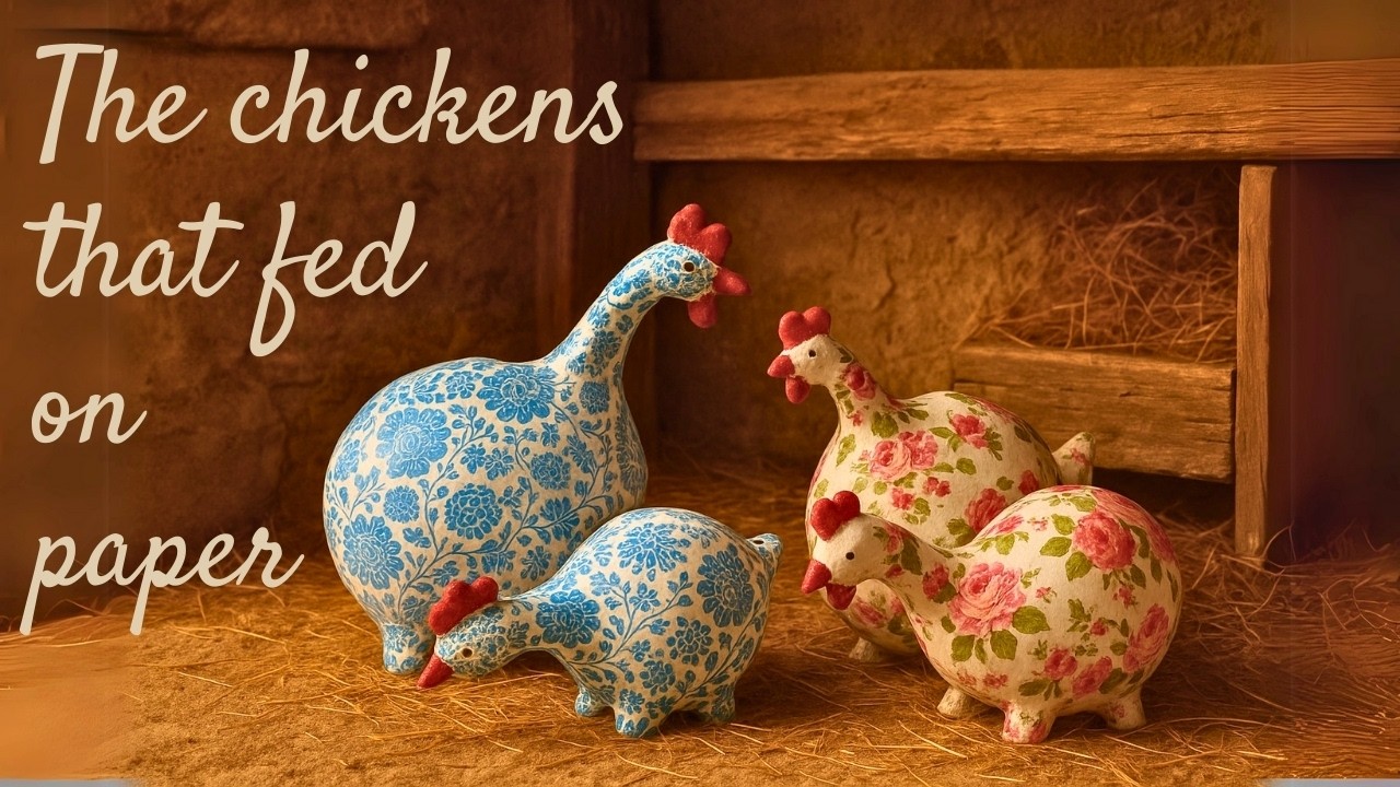 How I Made These Cute Chicken Sculptures from Paper & Foil – DIY Paper ...