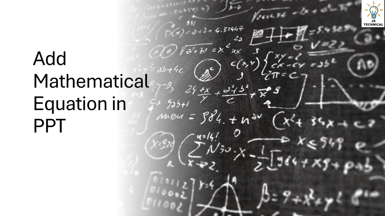 Write/Add Mathematical Equation in PPT....!!!! - YouTube