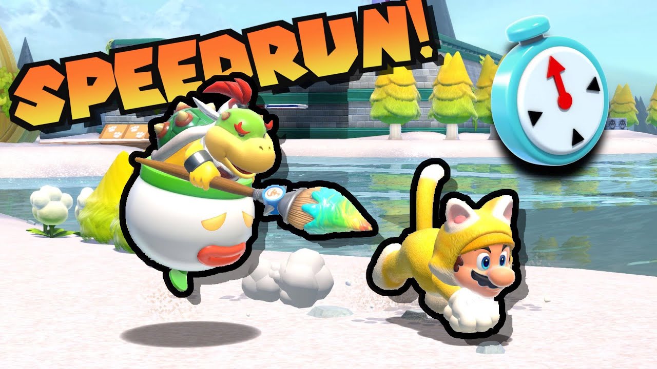 Bowser's Fury Speed Run and 3D World With Members! - YouTube