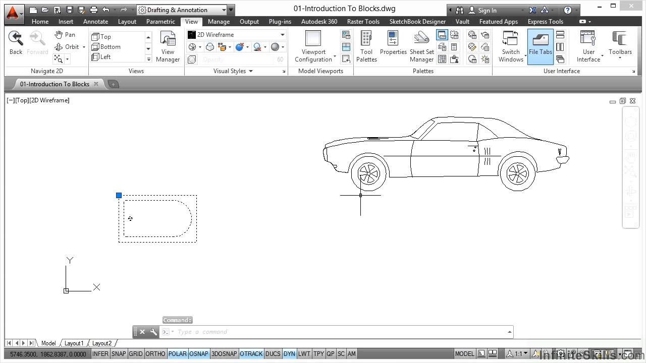 AutoCAD Blocks and Dynamic Blocks Tutorial | Introduction - YouTube