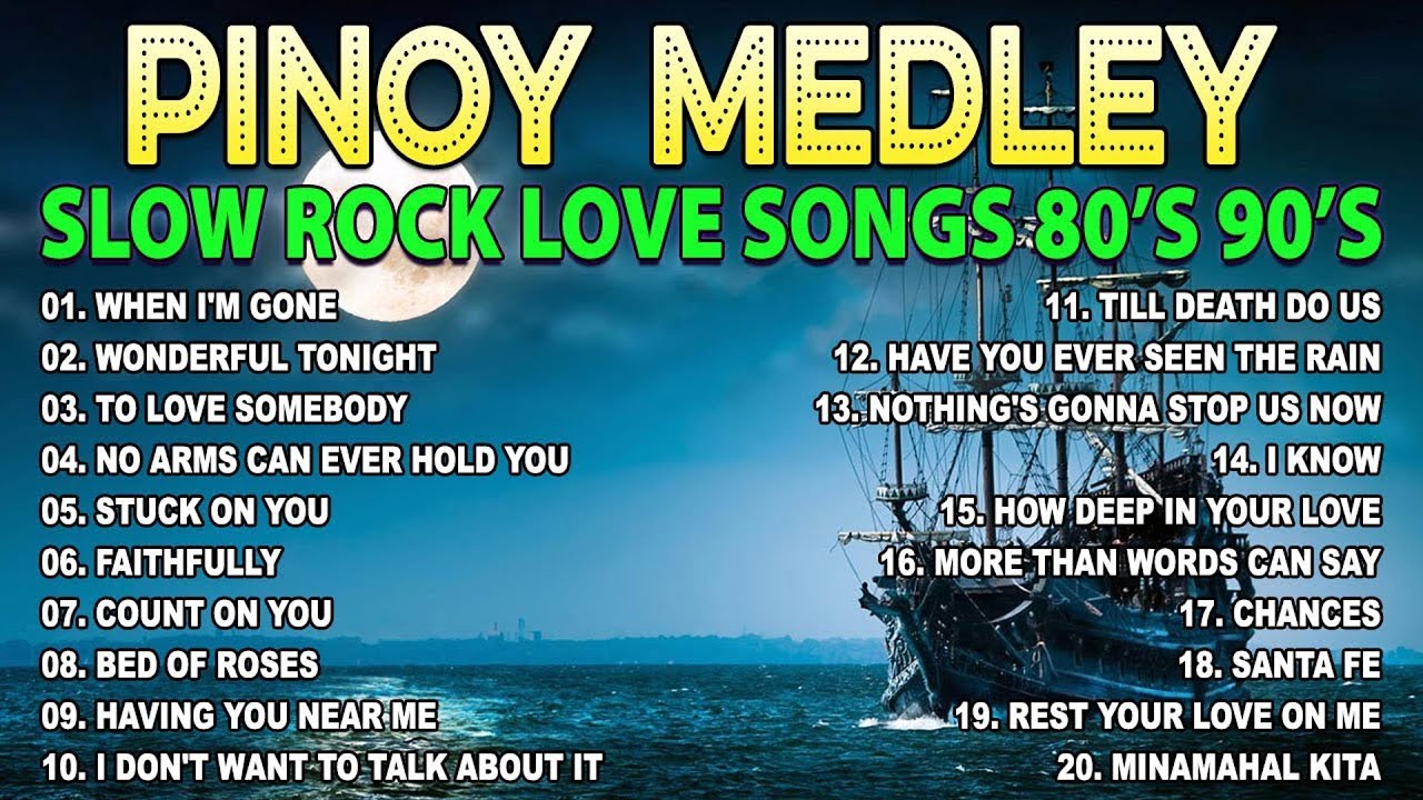 NONSTOP SLOW ROCK LOVE SONGS 80S 90S 💖SLOW ROCK MEDLEY COLLECTION 💖 ...