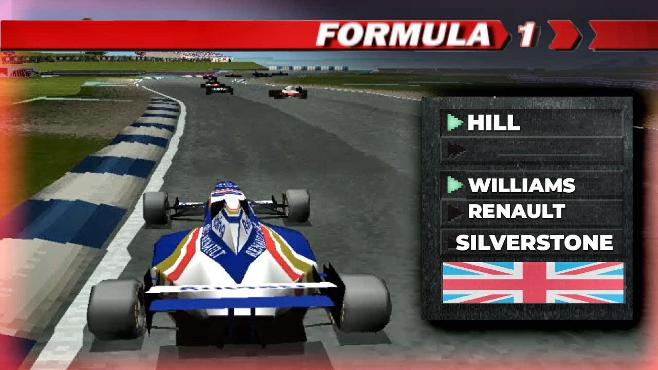 Formula 1 (1995) ps1 gameplay: Silverstone - Damon Hill (Hard) - YouTube