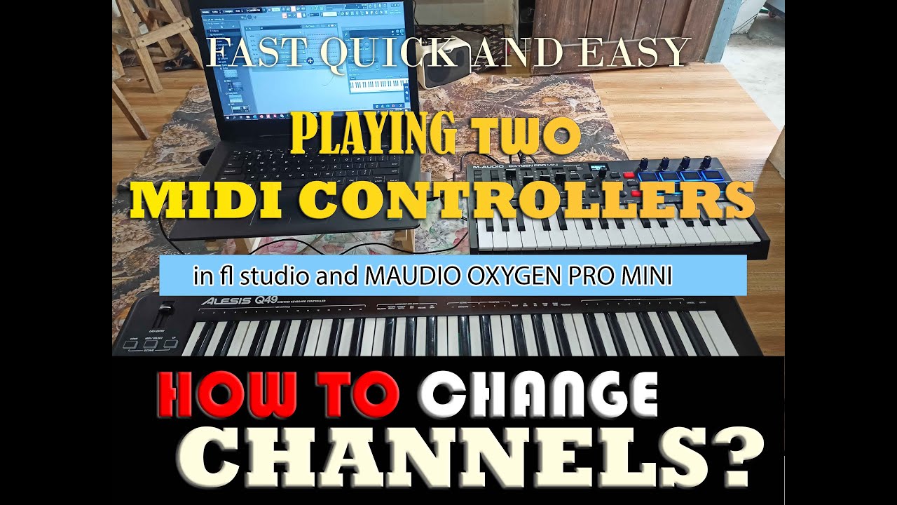 How to Change Channel in M-audio Oxygen Pro Mini in FL Studio - YouTube