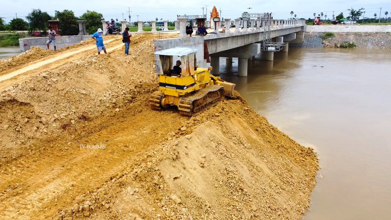 Full Video Full Project Technique Build Ramp Bridge Connect Road By ...