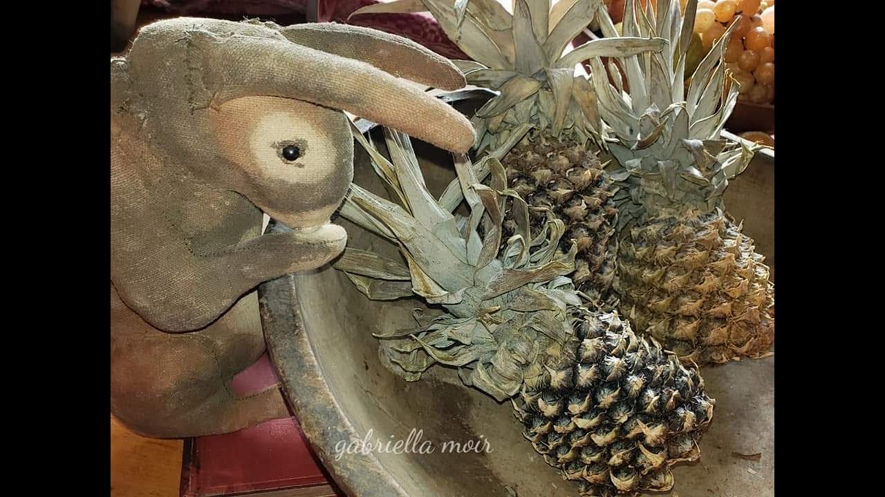 Primitive Dried Pineapples, DIY How To Make a Dried Pineapple Bowl ...