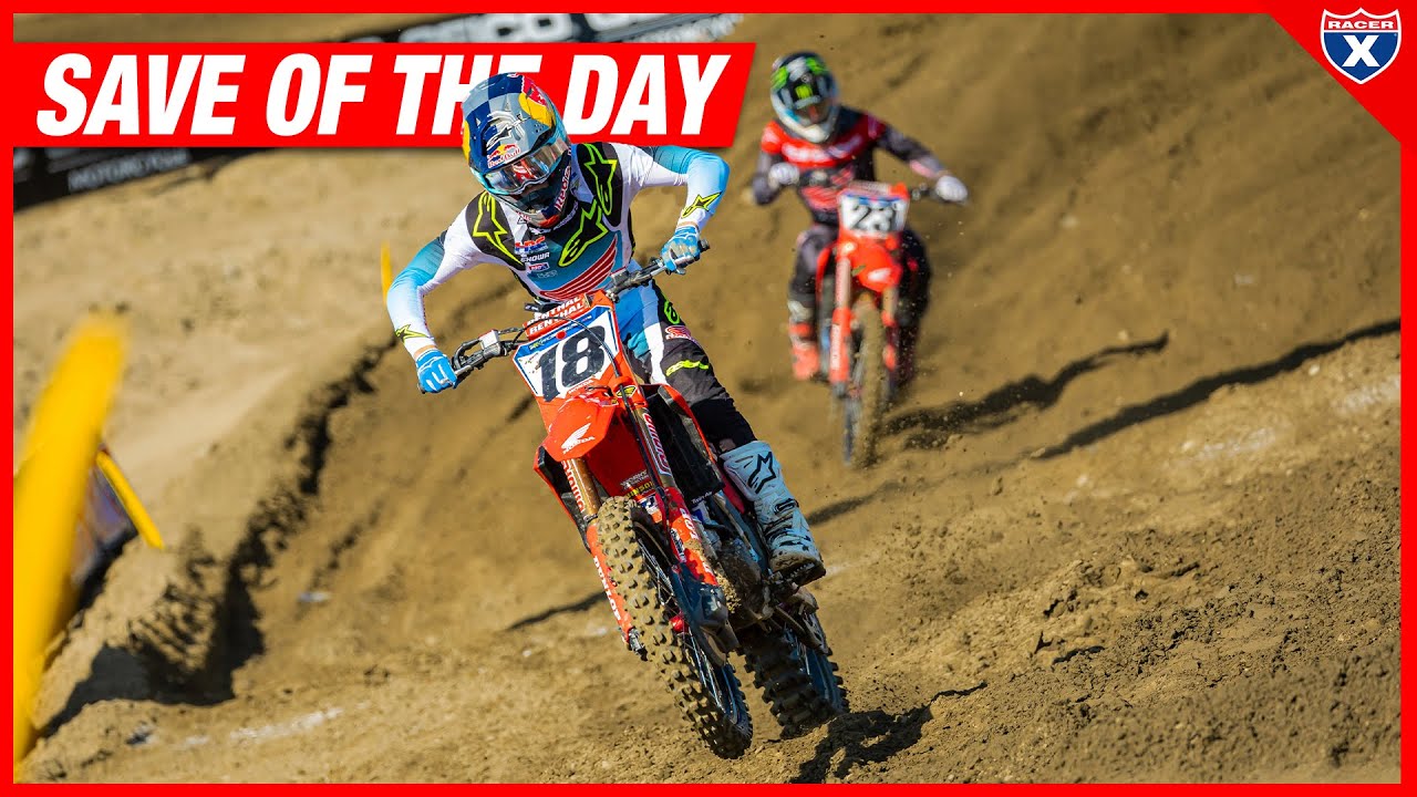 Motocross Save of the Day - Jett Lawrence - 2023 Fox Raceway - YouTube