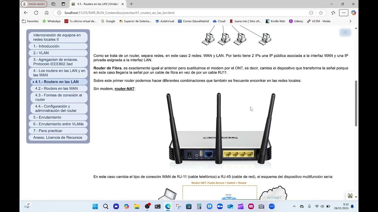 4.1. Routers en las LAN. Prof. Ingeniero Informático Eduardo Rojo Sánchez - YouTube