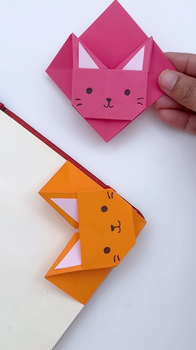 Amazing paper cat bookmark #shorts #bookmark #crafts #cat # ...