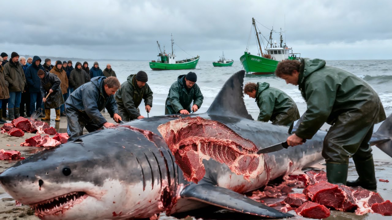 Epic Shark Hunting – Pulling and Cutting Massive Ocean Predators! - YouTube