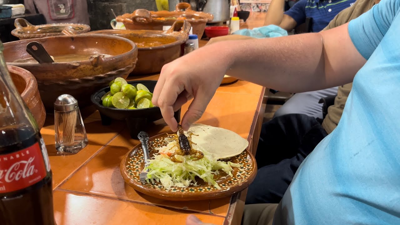 EATING A SCORPION TACO!!! In Durango Mexico!! - YouTube