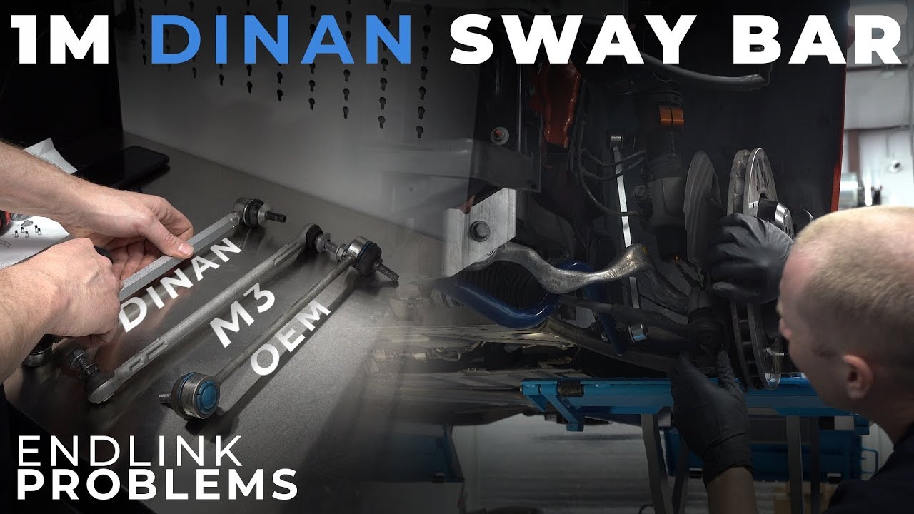 1M Dinan Sway Bar, Endlink & Monoball Install - YouTube