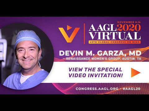 Devin M. Garza, MD AAGL 2020 Virtual Global Congress Invitation - YouTube