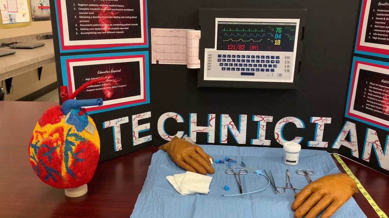 HOSA Health Career Display - Cardiovascular Technician - YouTube