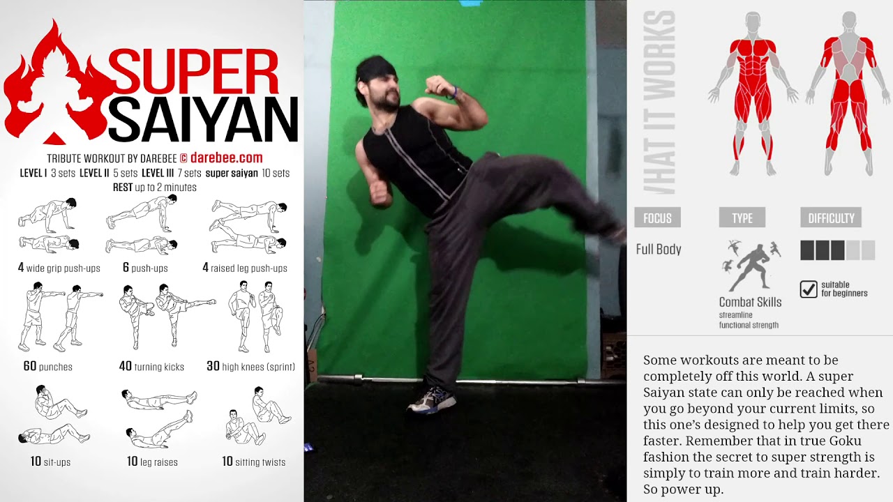 Daily Workout Super Saiyan - YouTube