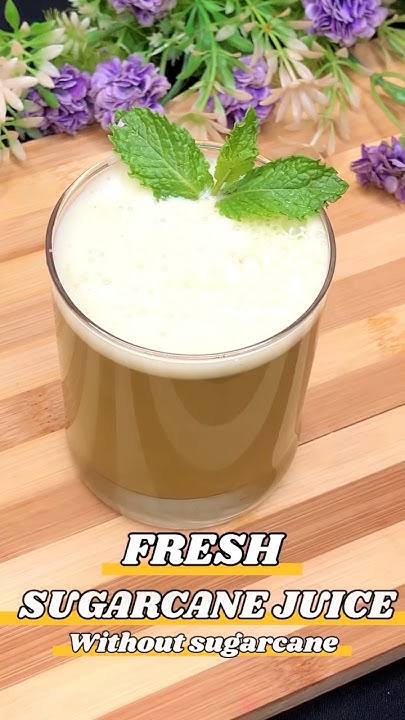 INSTANT FRESH SUGARCANE JUICE WITHOUT SUGARCANE🍸 ️|Ganne ka Juice|#shorts #trending #viralvideo ...
