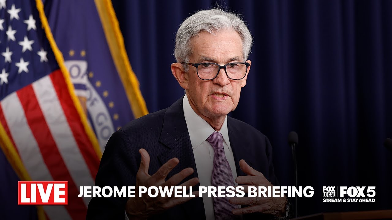 LIVE: Federal Reserve Board Chairman Jerome Powell hold press briefing ...