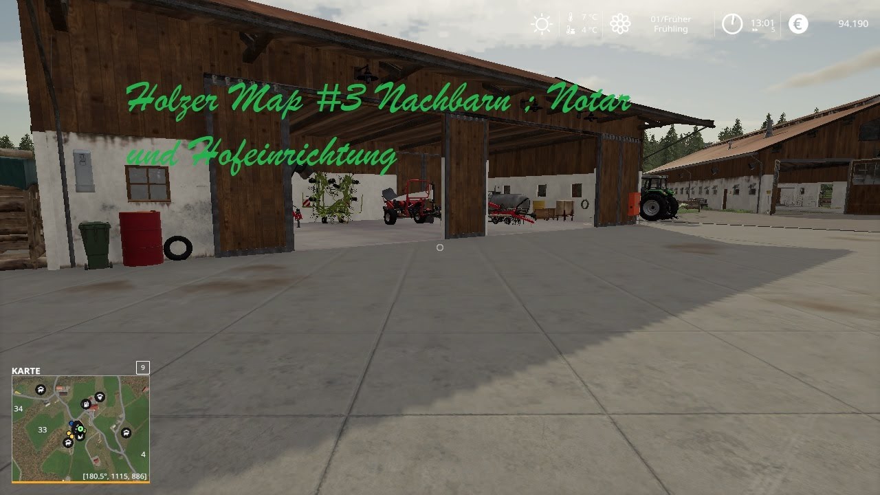 LS19 Holzer Map #2 Nachbarn ; Notar und Hofeinrichtung - YouTube