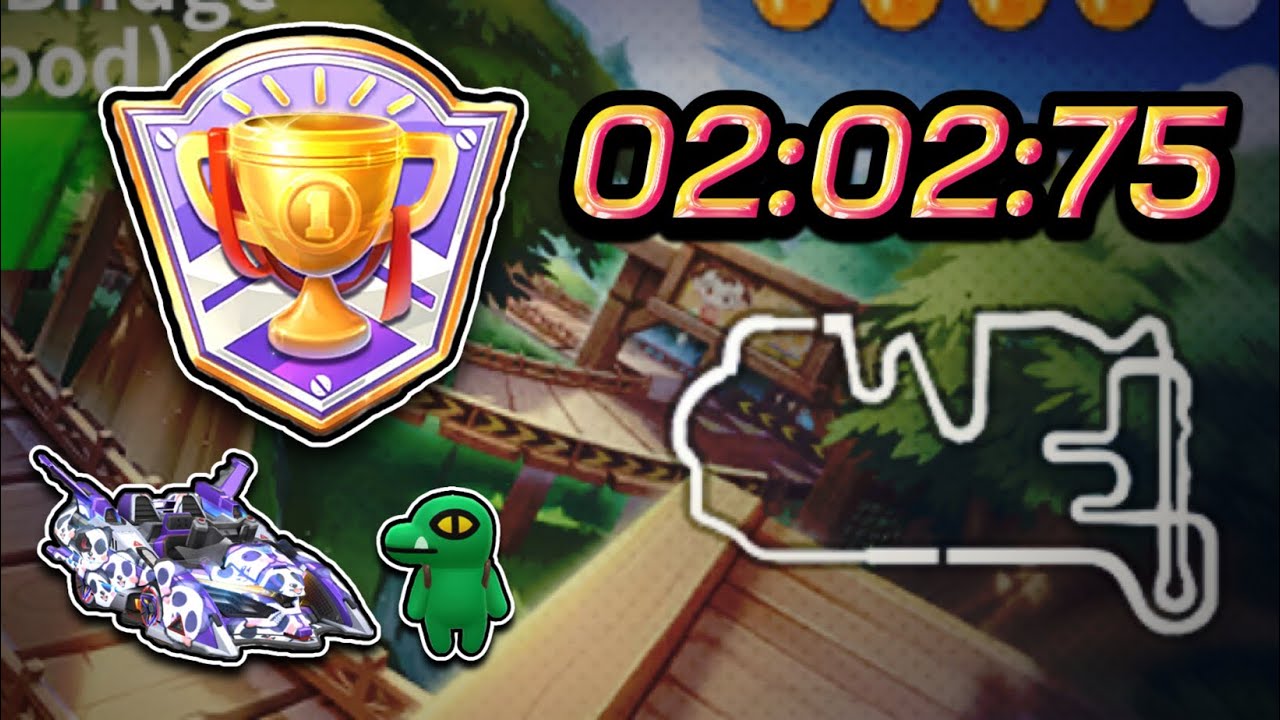 Rickety Bridge - 02:02:75 by PANDAAAA (King's Cup) | KartRider Rush+ ...