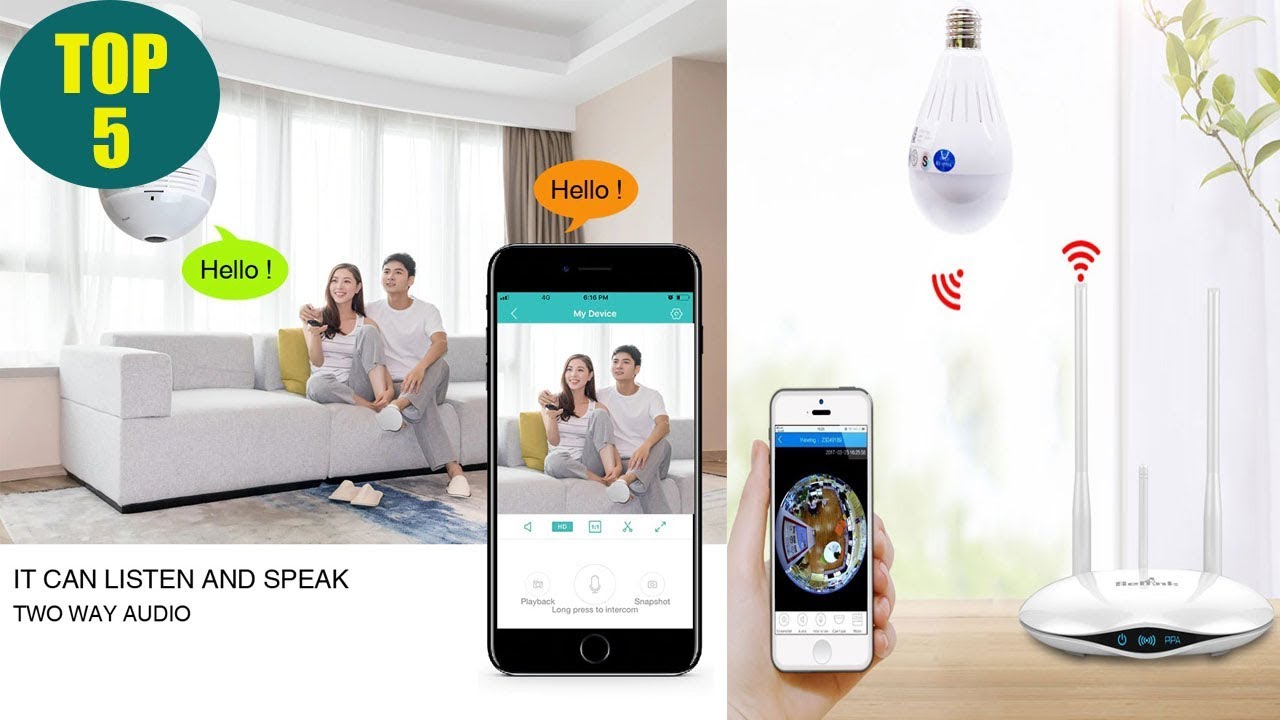Top 5 Best Security Camera Light Bulb - YouTube