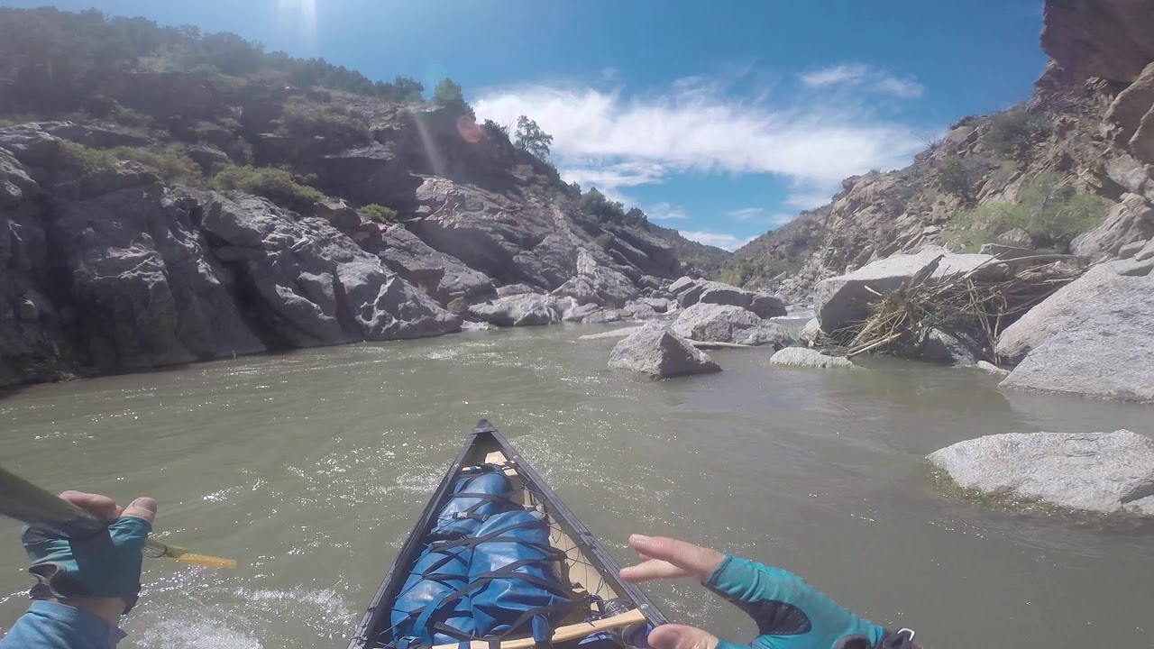 Gila River Middle Box #26 - Solo Canoe Trip - YouTube
