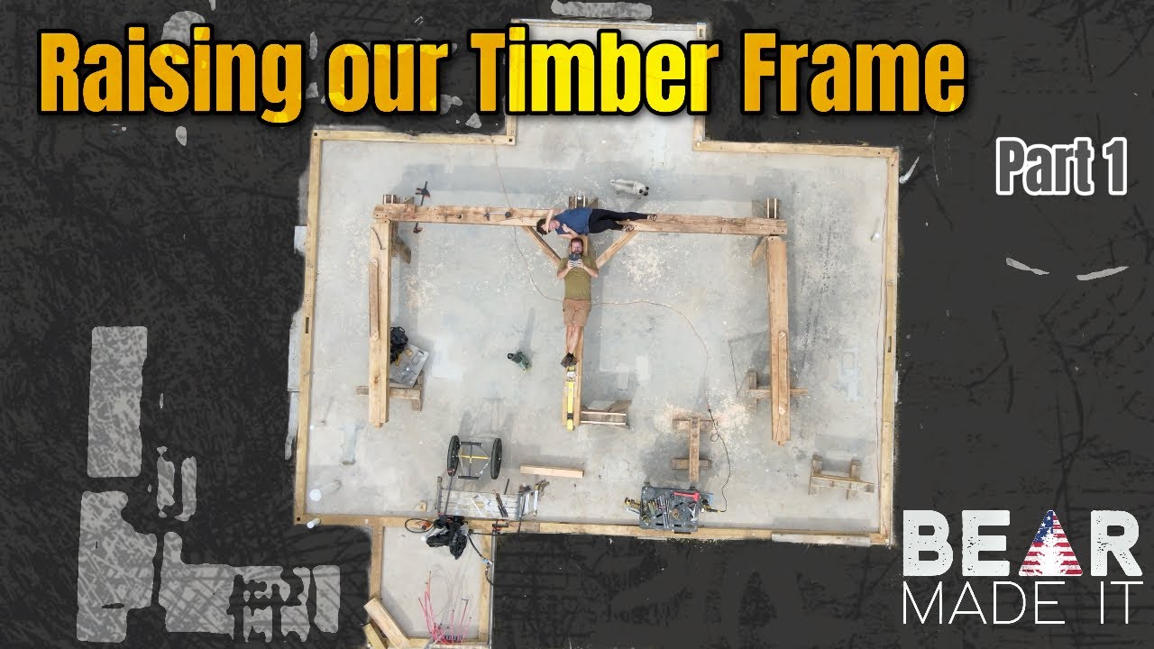 Raising our Timber Frame, Part 1: Installing Sill Timbers and Test ...