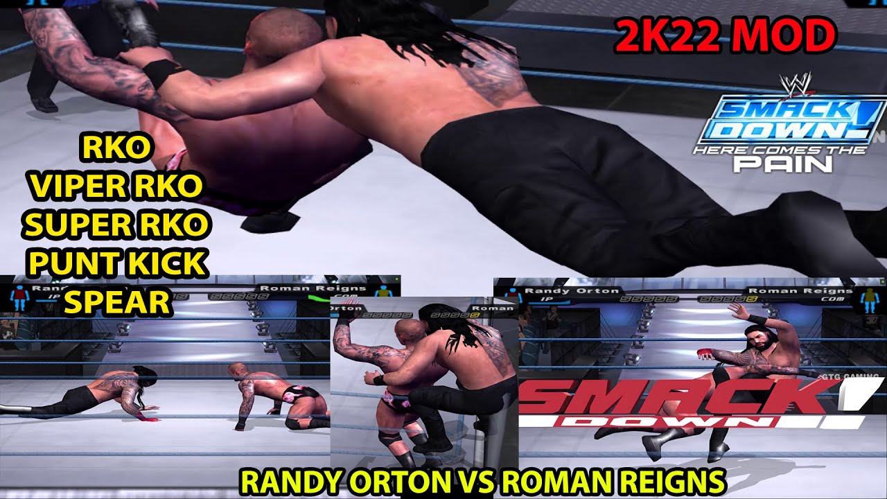 Randy Orton vs Roman Reigns | WWE SmackDown! Here Comes the Pain - 2K22 ...