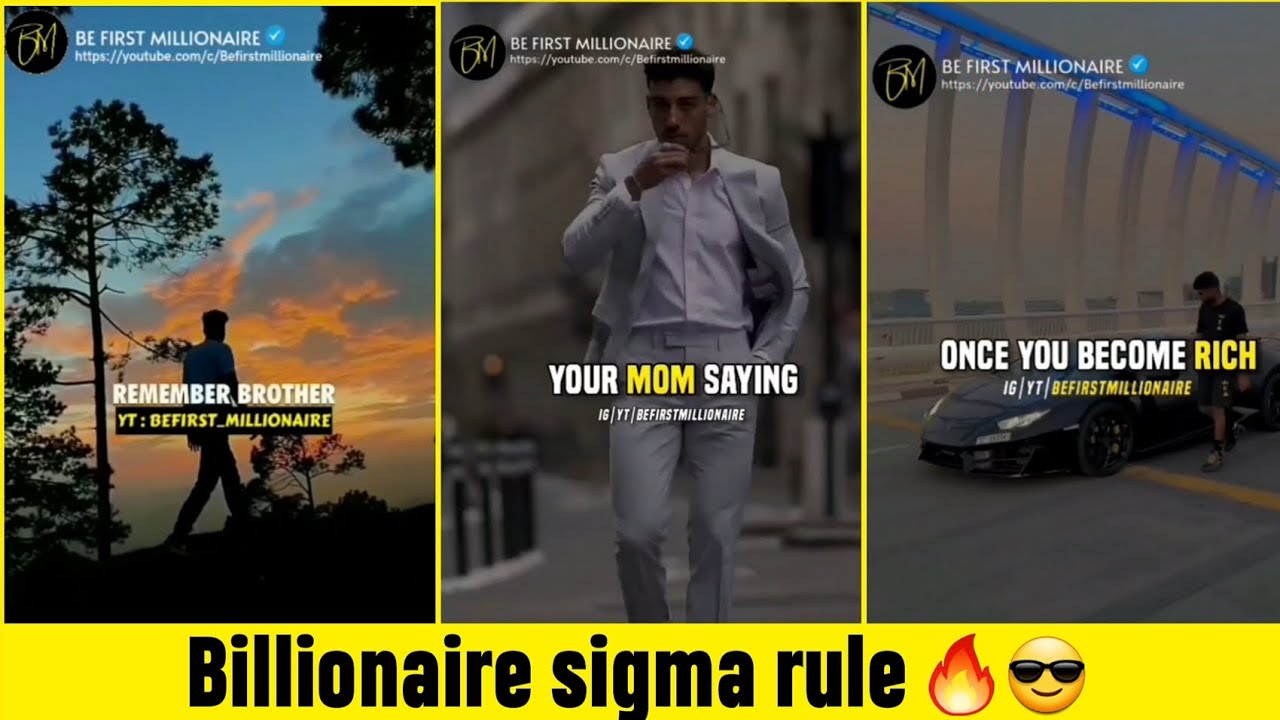 Sigma Motivation Compilation Video 🔥😎 Billionaire Thoughts Motivational ...