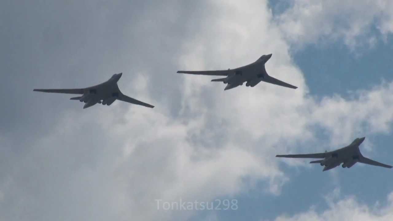 Tu-22 Tu-95 Tu-160 Fly over Russian Air Force 100th Anniversary Air ...