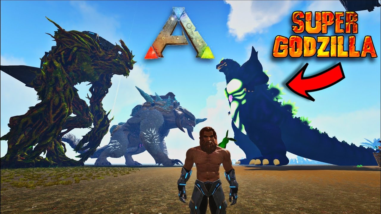 SUPER GODZILLA VS ARK BOSSES IN ARK ! | ARK Survival Evolved HINDI ...