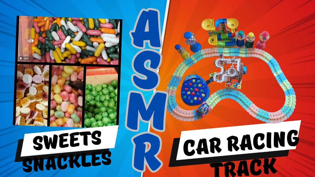 Sweet Snackles & Car Race Track / ASMR - YouTube