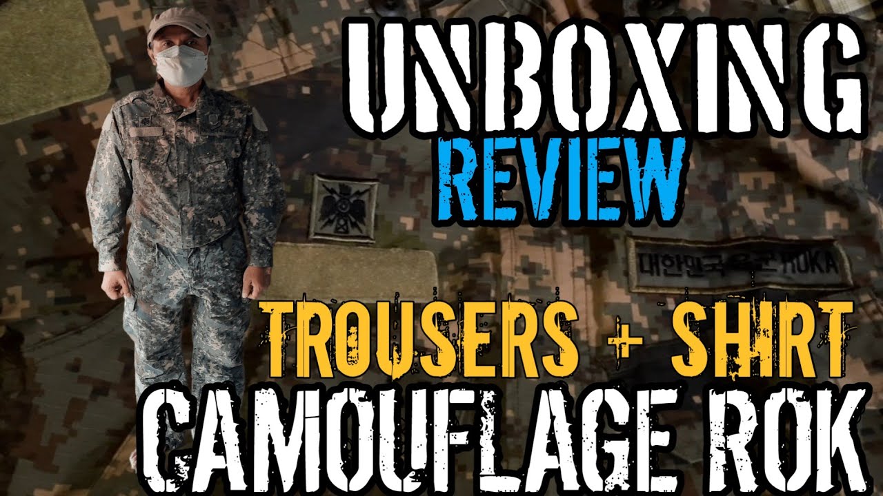 SOUTH KOREA TROUSERS + SHIRT CAMOUFLAGE DIGITAL ROK || UNBOXING ...