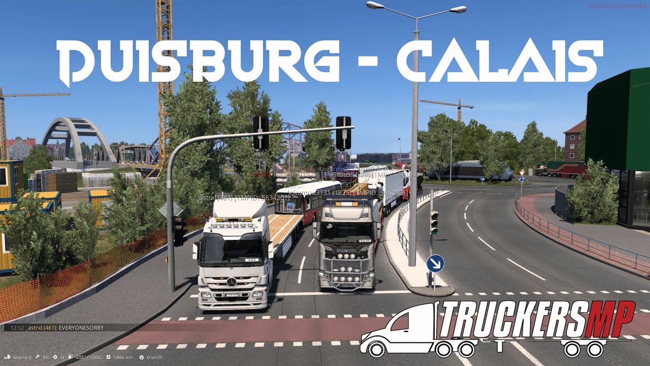 Duisburg to Calais with Tripple Trailer 🚚 | POV | ETS 2 Multiplayer ...