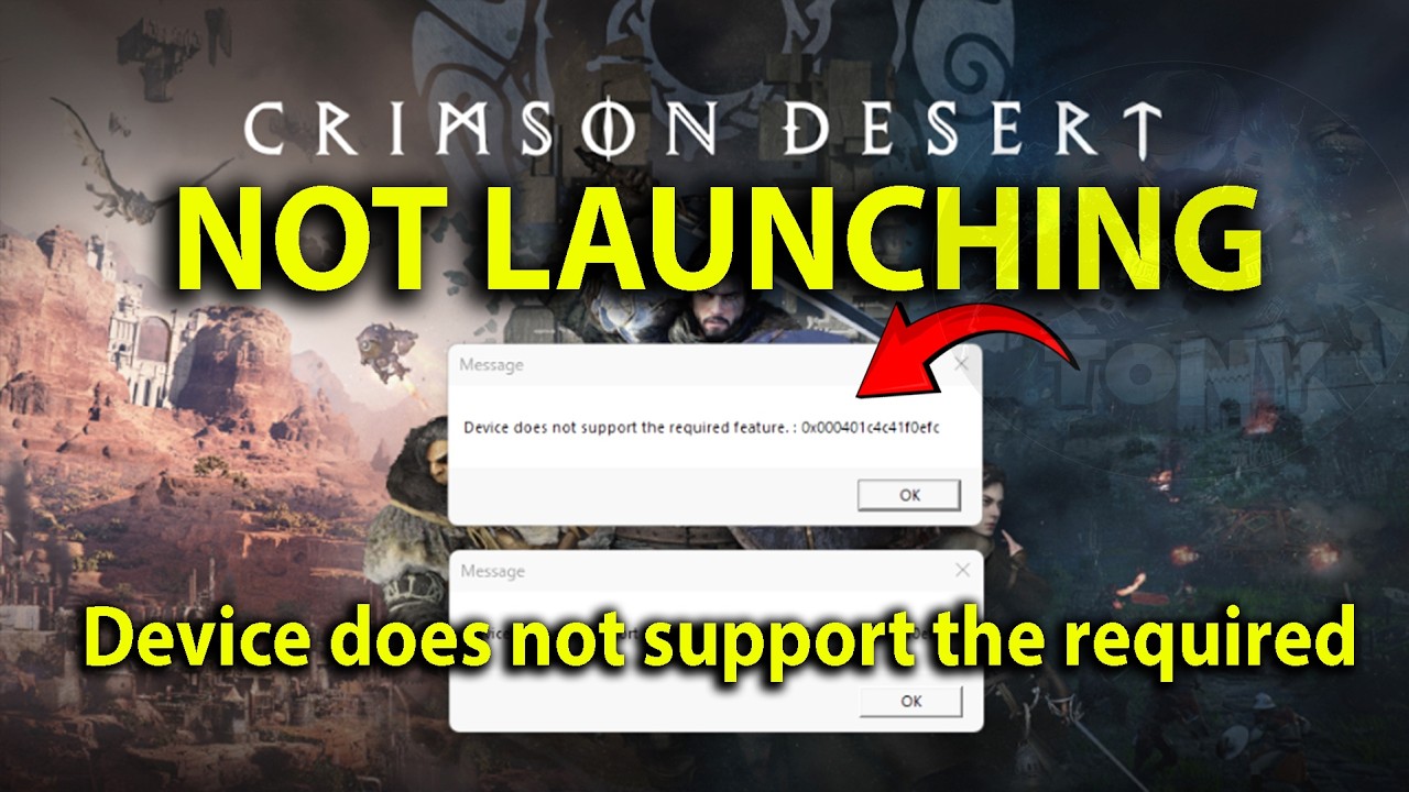 Crimson Desert | Come risolvere "Device does not support the required ...