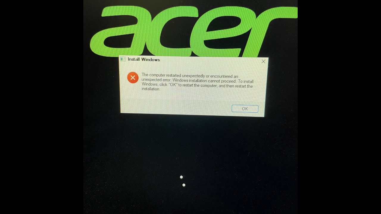 ปัญหา เครื่องคอมพิวเตอร์ยี่ห้อ Acer รุ่น Veriton M200-B560 ลง windows ...